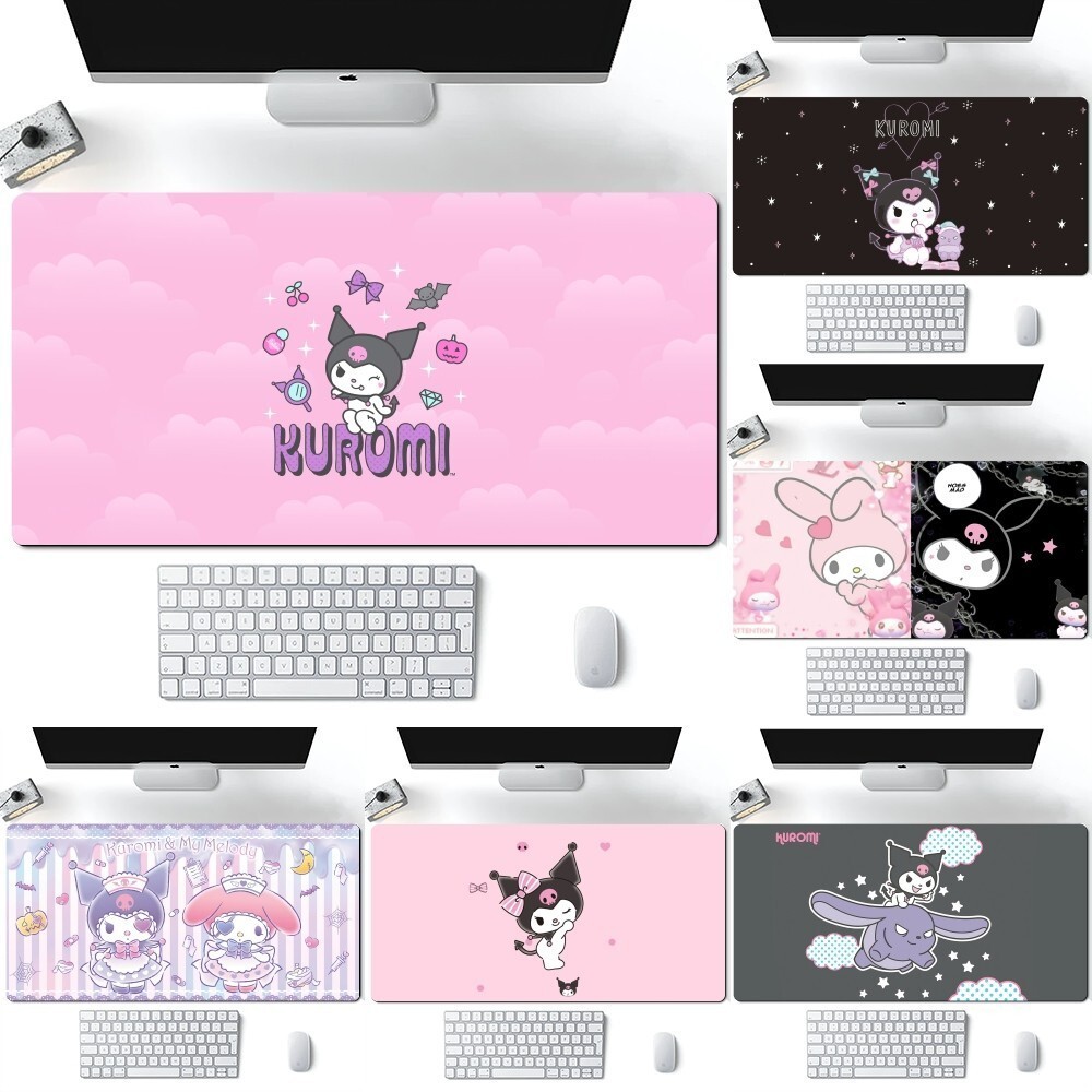 Cartoon k-kuromi cute Mousepad Computer Laptop Gamer Pad PC Gaming ...