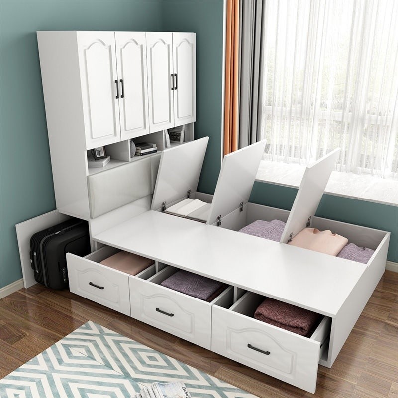Tatami Integrated Bed And Cabinet Bed Frame Multiple Combinations Bed ...