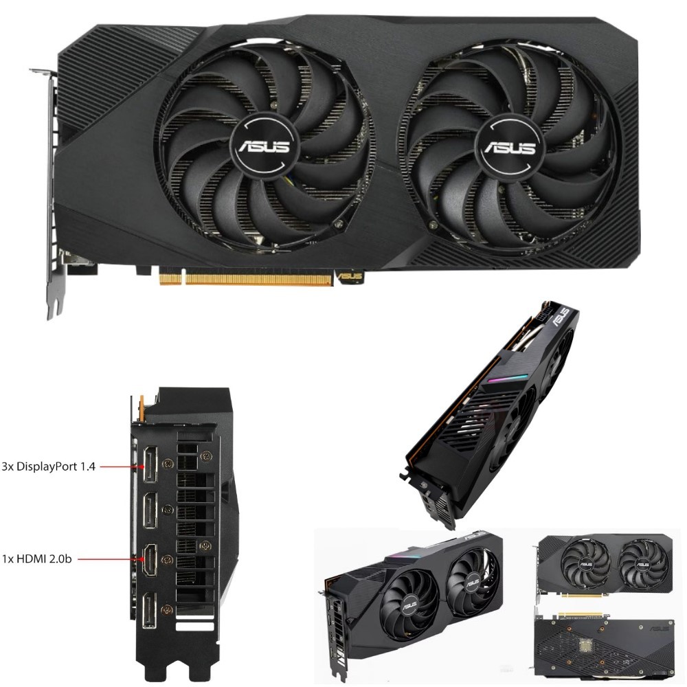 Asus RX 5700 EVO 590 580 8GB STRIX DUAL OC AMD Radeon Graphic Card GPU ...
