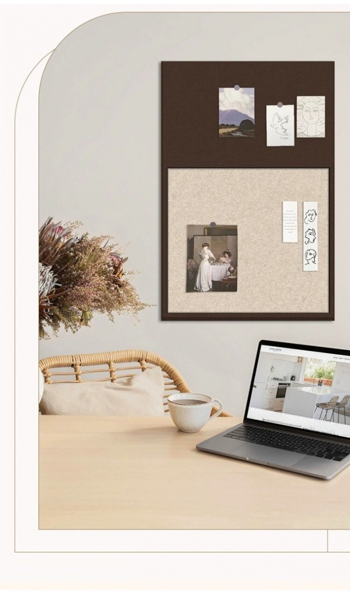 ️Ready Stock ️Felt Board Photo Wall Bulletin Board Perforation-Free ...