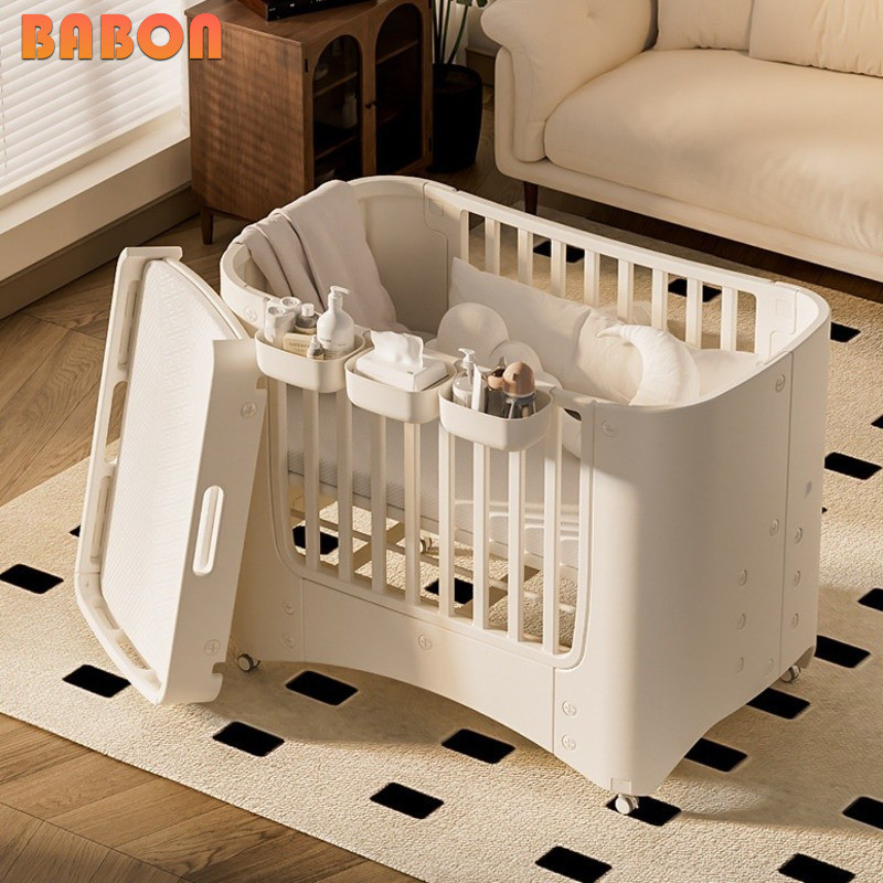 Baby Cot Multifunction Removable 4 Adjustment Modes Splicable | 60kg ...