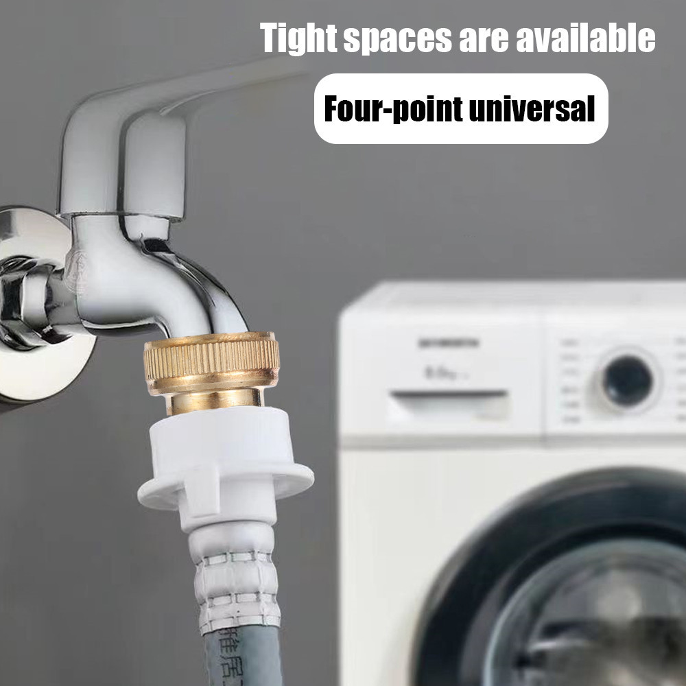Washing Machine Automatic Water Stop Nozzle Connector Household Washing ...