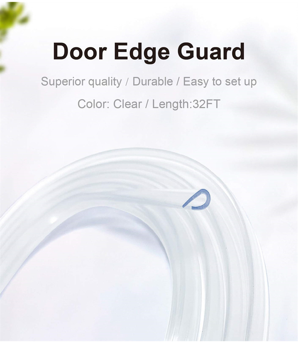 New 5m Universal Car Door Edge Guards Clear Rubber Seal Protector U ...