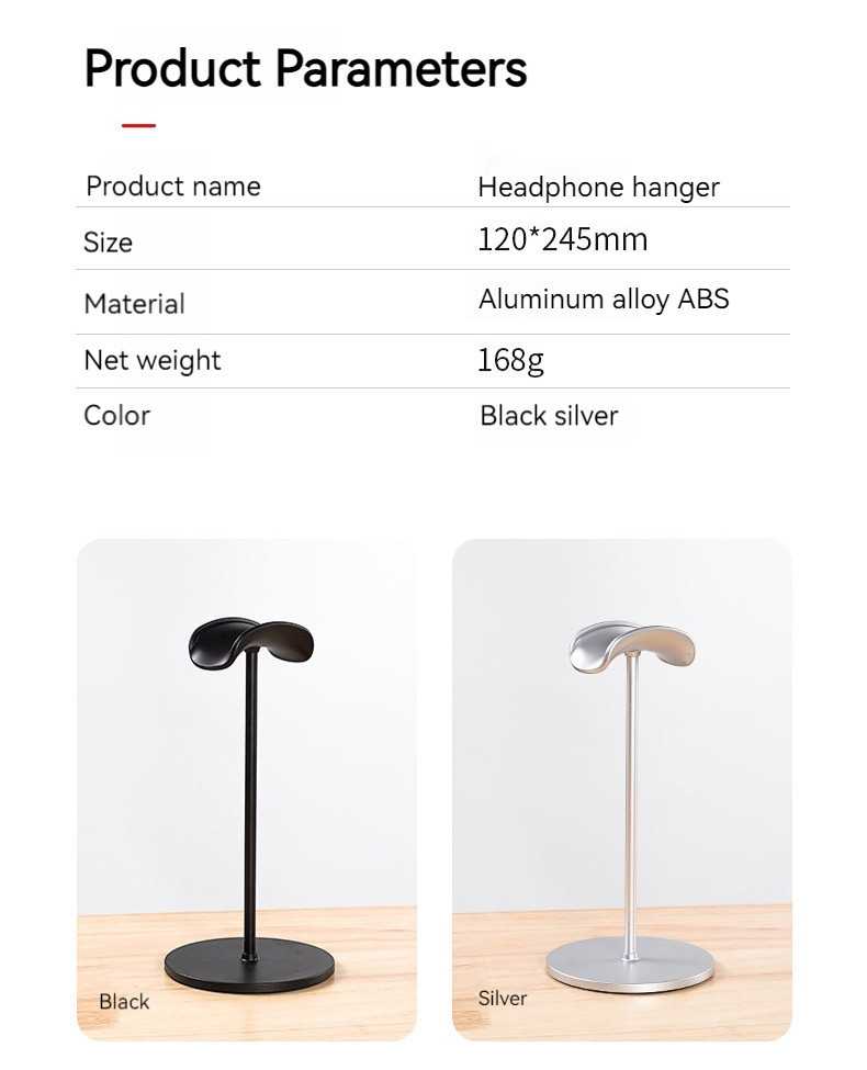 Metal headphone stand desktop headphone stand detachable headphone ...