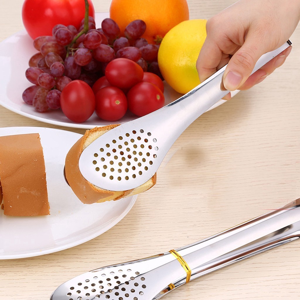 Stainless Steel Food Tongs Kitchen Access Utensils Buffet Cooking Tools ...