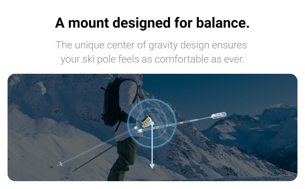 Insta360 Ski Pole Mount for Insta360 X4/Ace Pro/Ace/GO 3/X3/ONE RS ...
