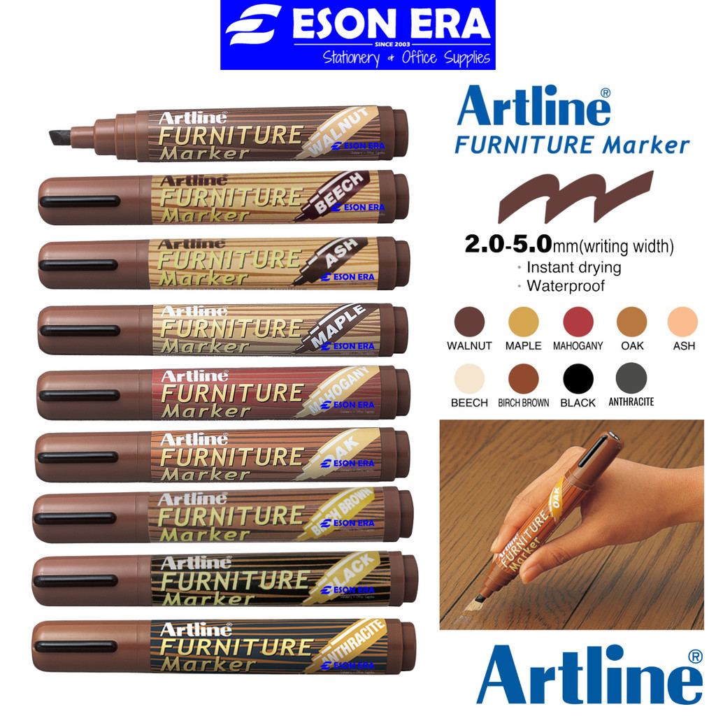 Artline Furniture Marker EK-95 Marker Perabut Kayu | Shopee Singapore