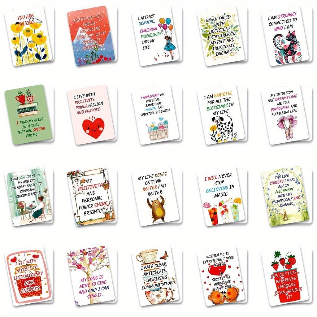 50 Pcs Cute Encouragement Note Cards Incentive Motivational Positive ...