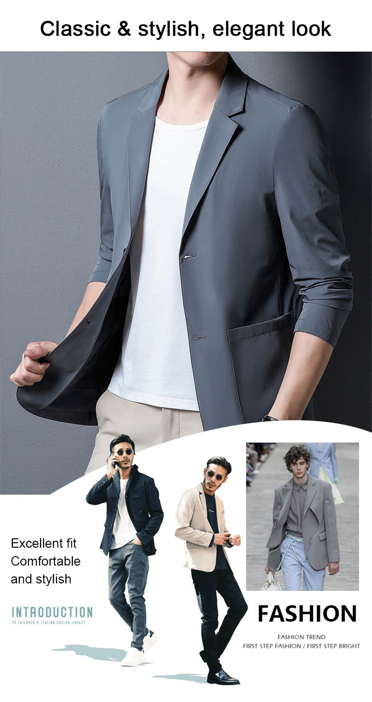【Ready Stock】[Breathable/Ice Silk]Casual Suit Light Business Formal ...