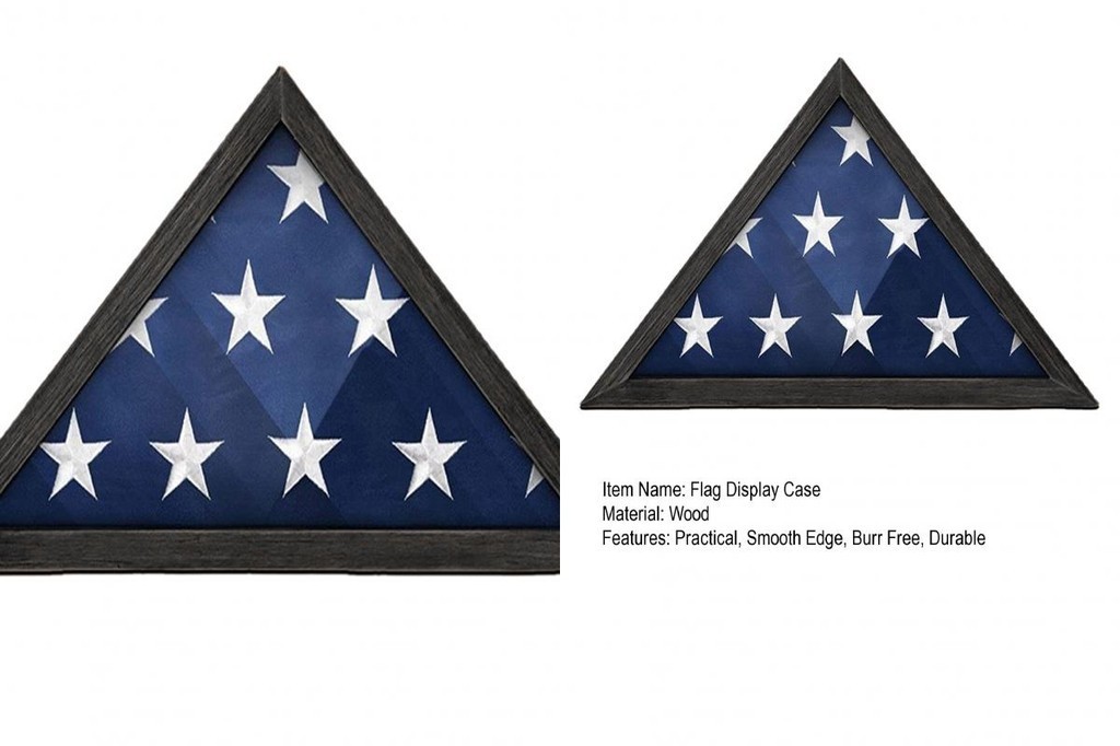 olimpidd| Modern Flag Case American Flag Display Case Rustic Wooden ...