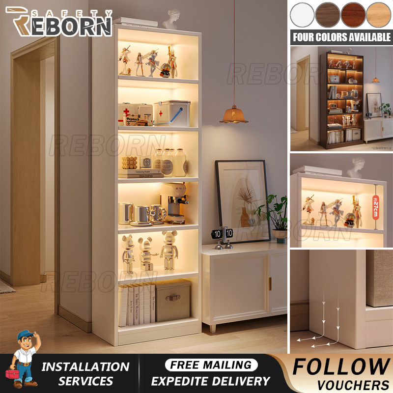 REB Shelf Bookshelf Floor Book Shelf Cabinet Display Cabinet Storage ...