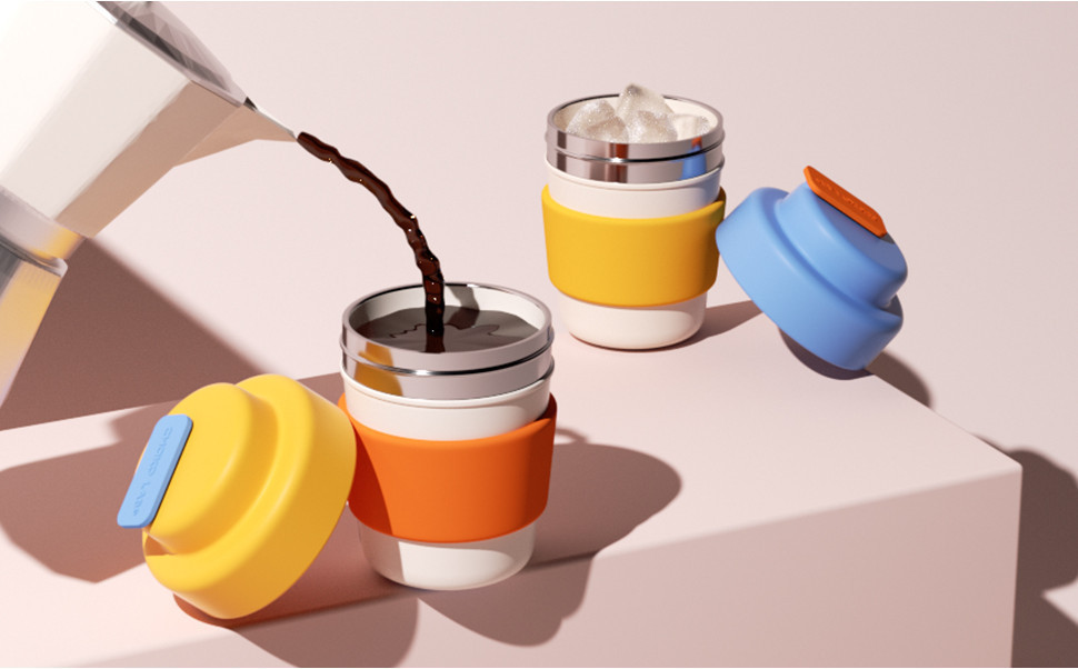 CHAKO LAB Travel Mug Stainless Steel Coffee Mug, Double vacuum wall ...