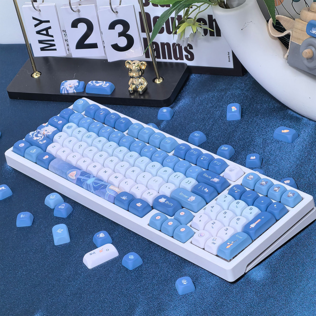 Genshin Impact Original Furina Meow Keycap MOA Profile Five-side ...