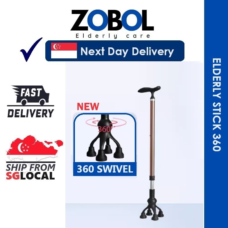 elderly walking stick aids injury & disability support stick quad based ...