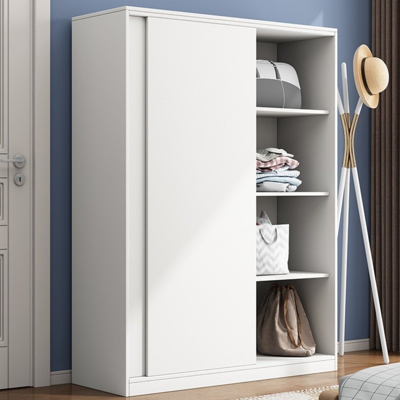 Wardrobe Sliding Door Wardrobe Wardrobe Cabinet Solid Wood Pure White ...