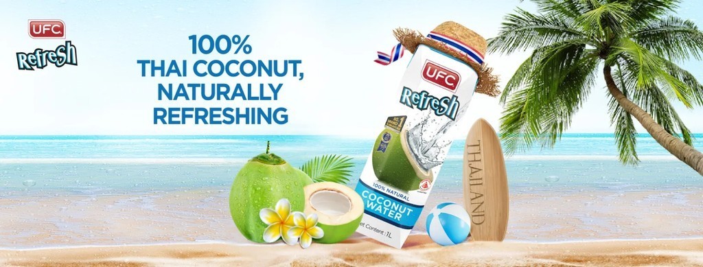 UFC Refresh 100% Coconut Water 250ML X 24 (TETRA) | Shopee Singapore
