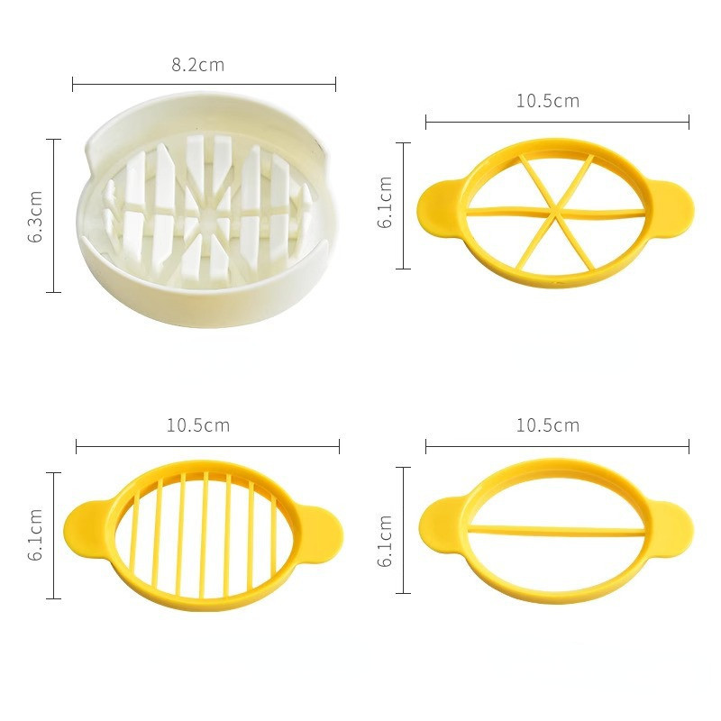 Creative 3 in 1 Egg Slicer Multifunctional Boiled Eggs Cutter Divider ...