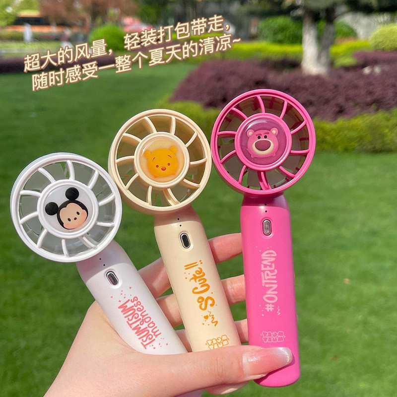 Disney F02 Mini Handheld Desktop Small Fan Winnie The Pooh Strawberry ...