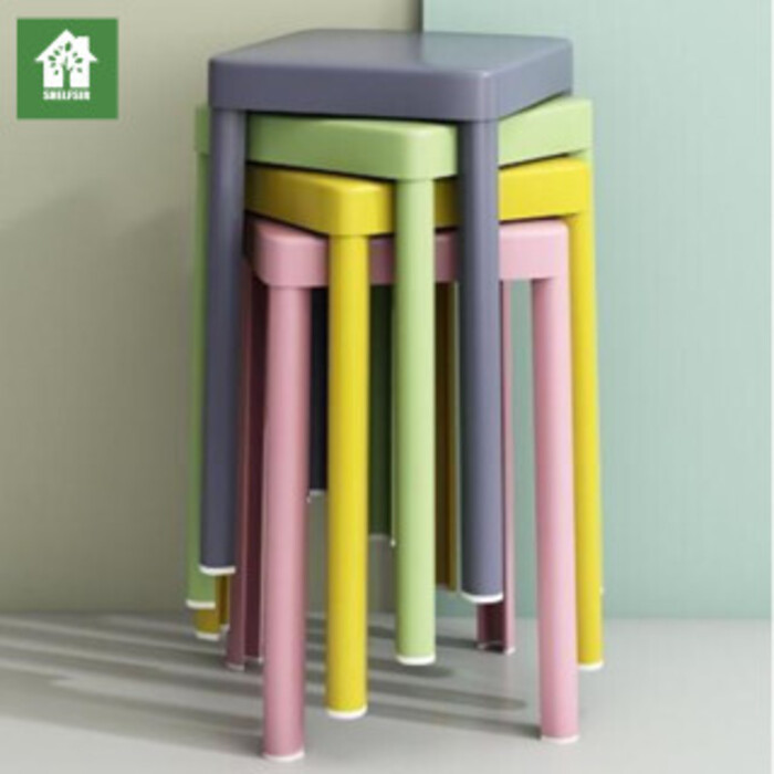Stackable Plastic Stool Living Room Use Plastic Dining Stool Dining ...