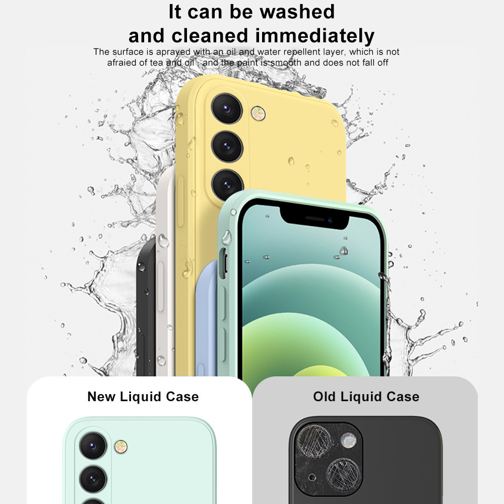 Case Liquid Silicone Camera Lens Protector Soft Cover For Samsung ...