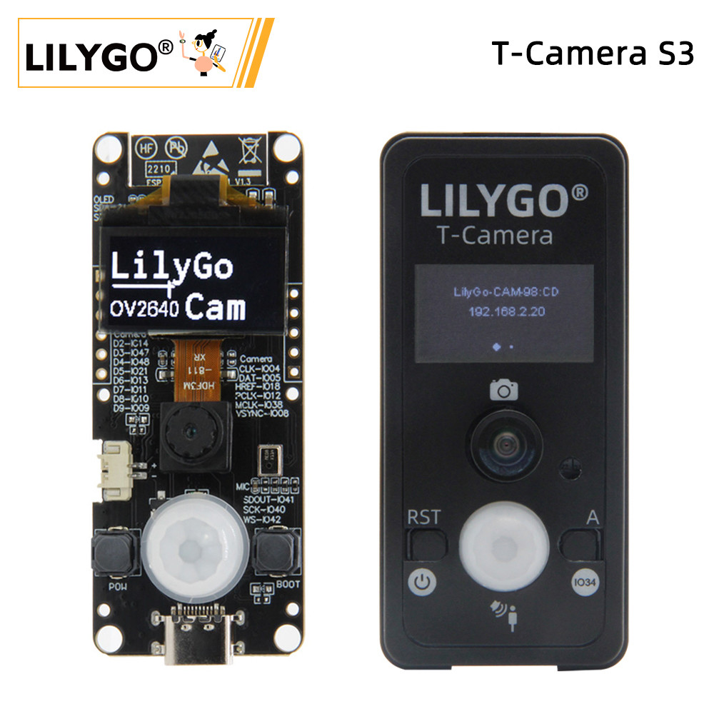 LILYGO® T-Camera S3 ESP32-S3 ESP32-Cam 2 Million Pixels HD Camera FLASH 16MB ESP32-S3FN16R8 With ...