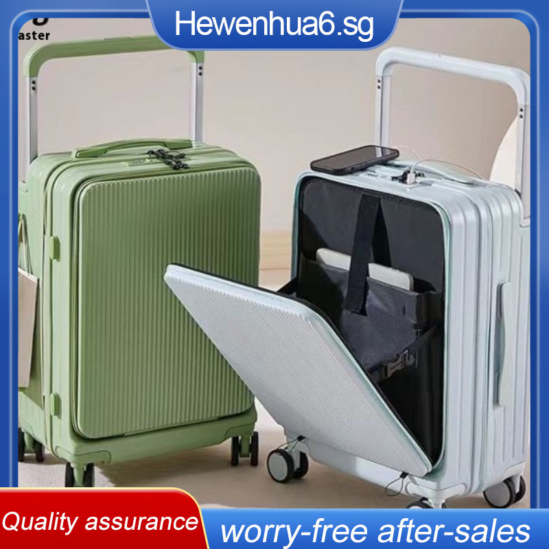 Compartment Wide Luggage Pull Rod With Front Opening Multifunctional ...