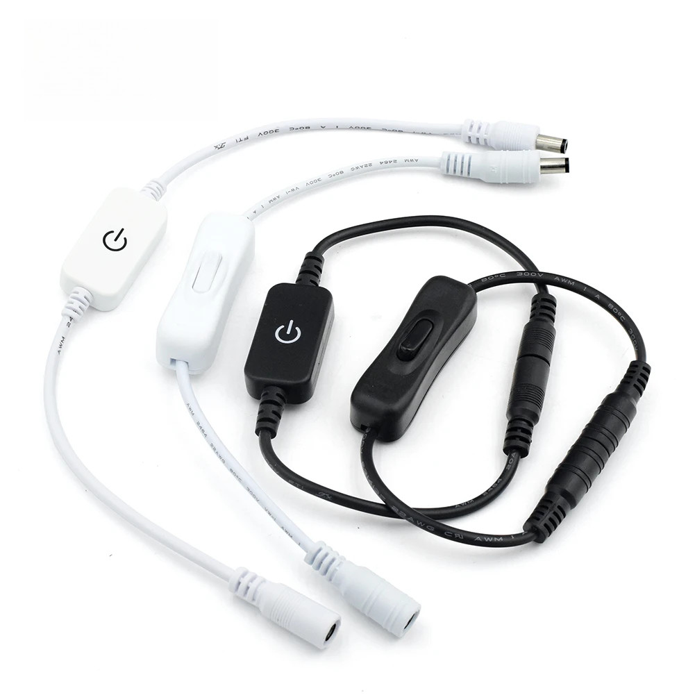 Inline Switch On Off with Female Male Power Cable 5.5x2.1mm DC ...