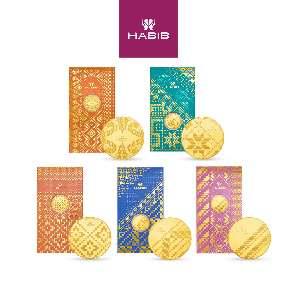 HABIB Anyaman 2.0 Collection | 999.9 Gold Wafer Coin (0.20g) | Shopee ...