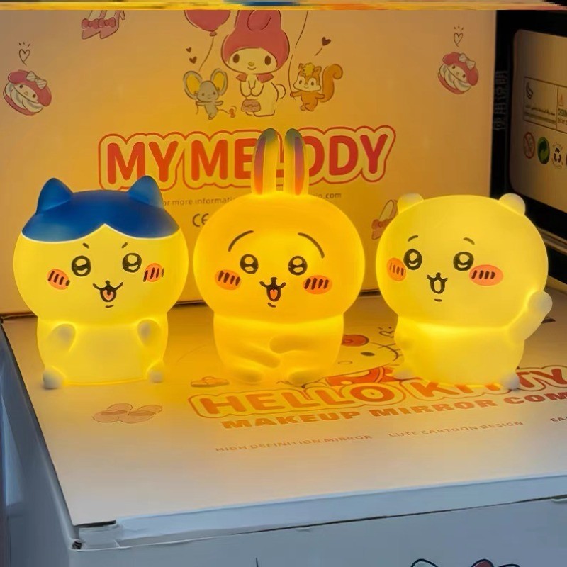 Chiikawa Night Light Luminous Children's Toy Bedside Lamp Anime Cartoon ...