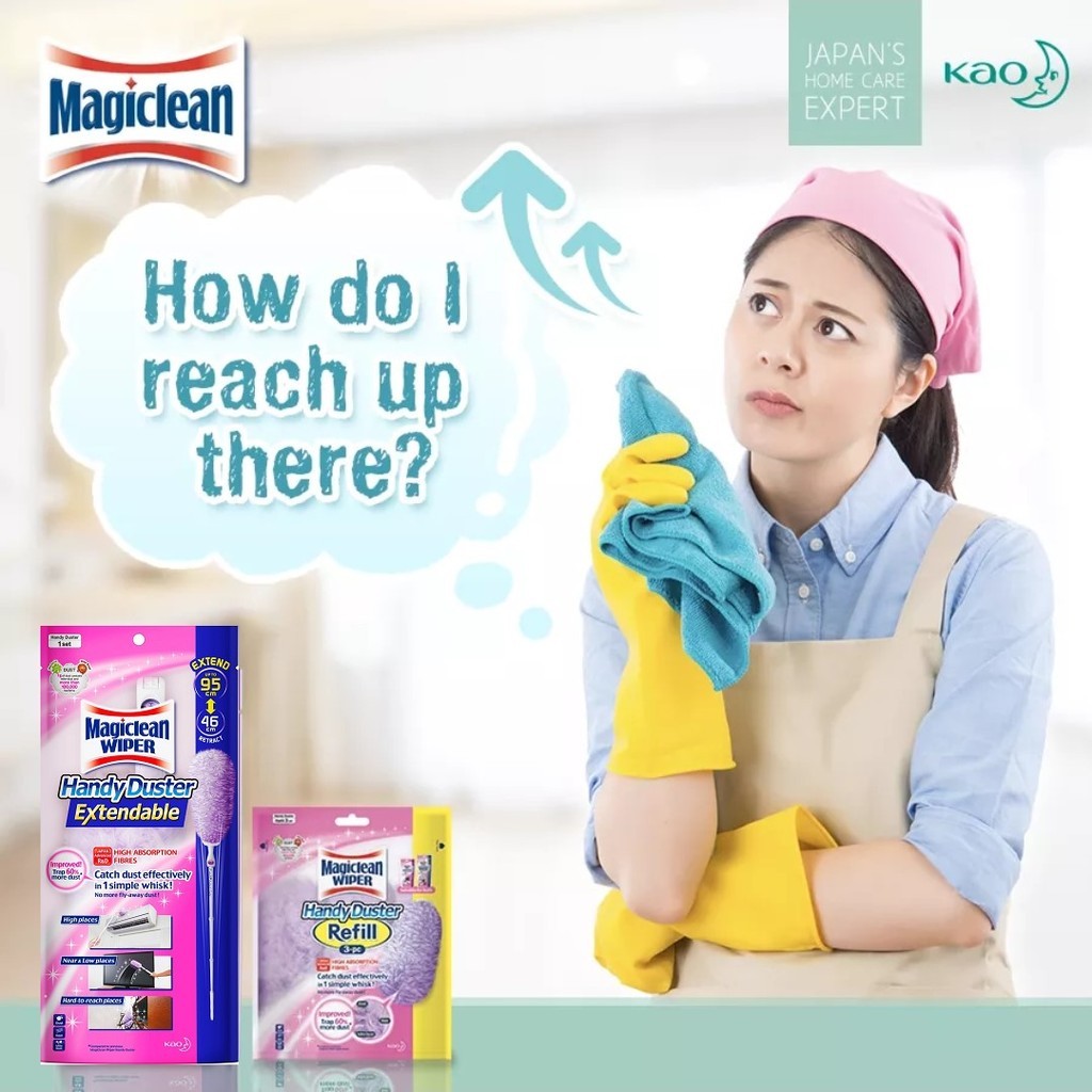 Magiclean Handy Duster Extendable from 46cm to 95cm and HandyDuster Refill | Shopee Singapore