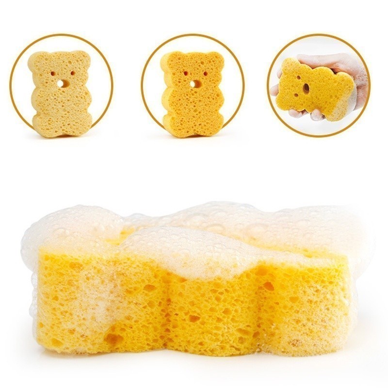 Sponge Animal Shape Sponge Baby Bath Brush Bath Spa Sponge Clean Scrub ...