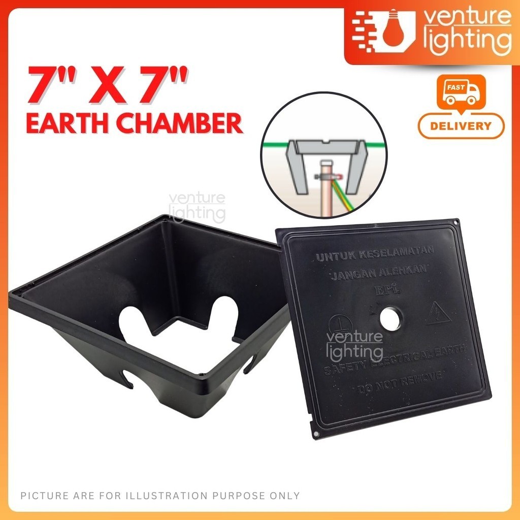 7" x 7 " PVC Earth Chamber With Cover PVC Link PVC Earth Chamber ...