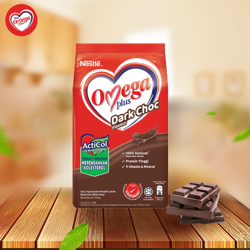 [TRIPLE PACK] NESTLE Omega Plus Dark Chocolate Refill Pack 900G X 3 ...