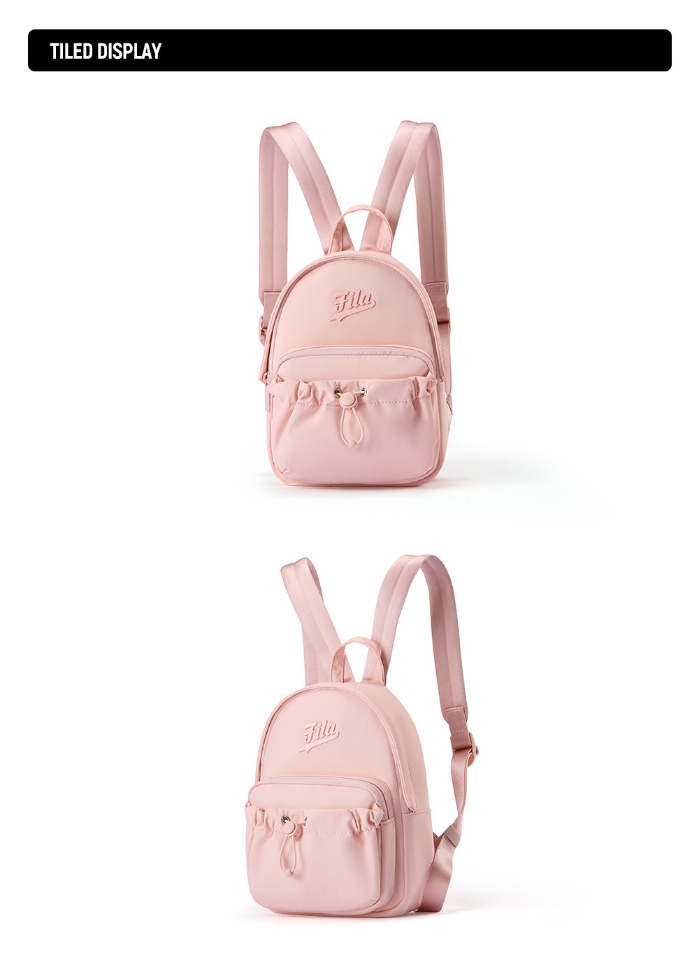 FILA FUSION INLINE BAGS Women Backpack (Black / Pink) | Shopee Singapore