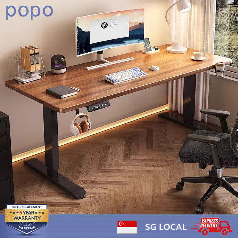 POPO Computer Table Electric Height Adjustable 80cm Standing Desk ...