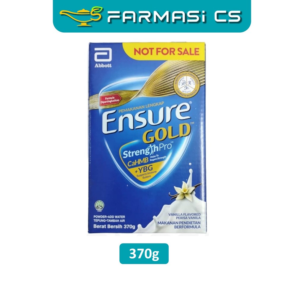 Abbott Ensure Gold Vanilla 370g Strength Pro EXP:08/2025 [ Protein , Halal , milk powder , adult ...
