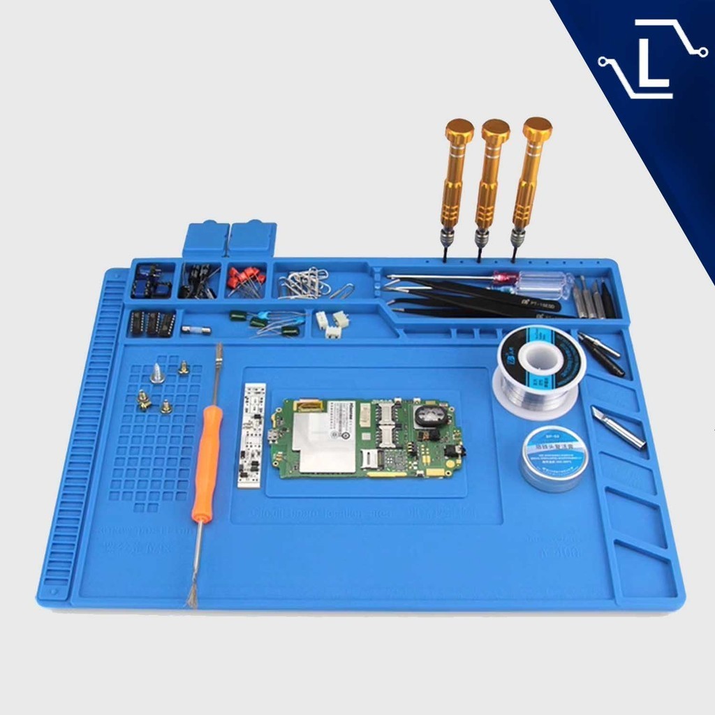 [Luminense] Soldering Pad Heat Insulation Silicone Pad Desk Work Mat ...
