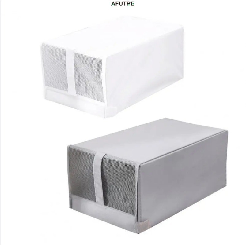 Afutre Fabric Closet Shoe Storage Box Large Shoe Bin Grey/ White Shoes ...