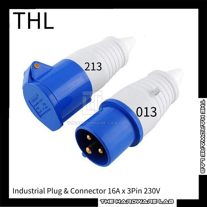 {The Hardware Lab}THL Industrial Plug & Connector 16A x 3Pin 230V ...
