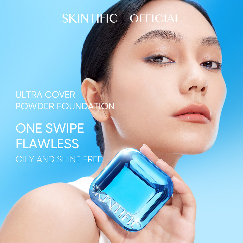 SKINTIFIC TWC powder 9g Ultra Cover Powder Foundation full coverage ...