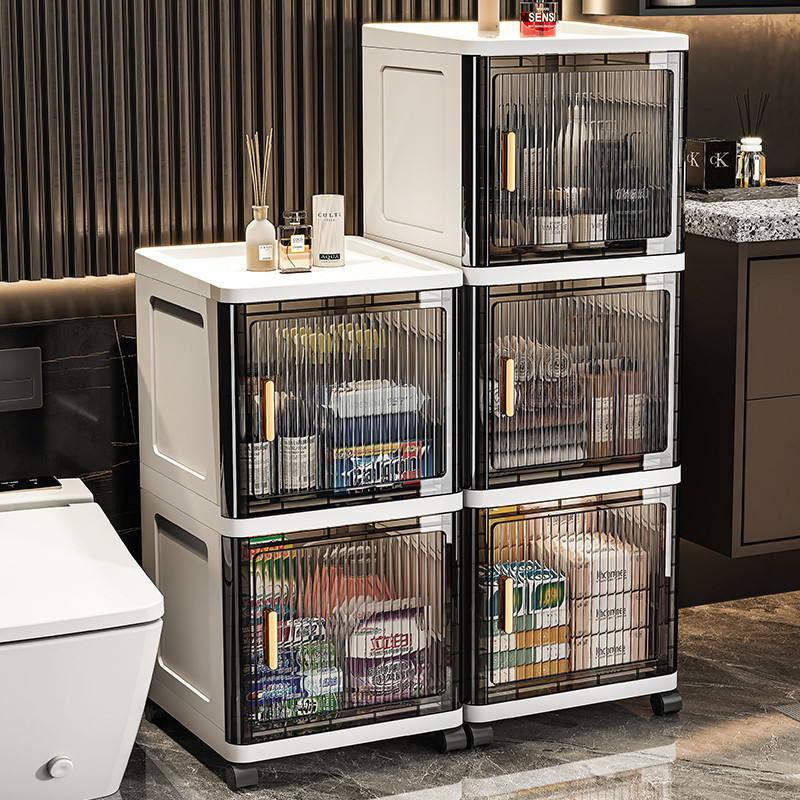 35Cm Crevice Storage Cabinet, Movable Bathroom Storage Cabinet, Plastic ...