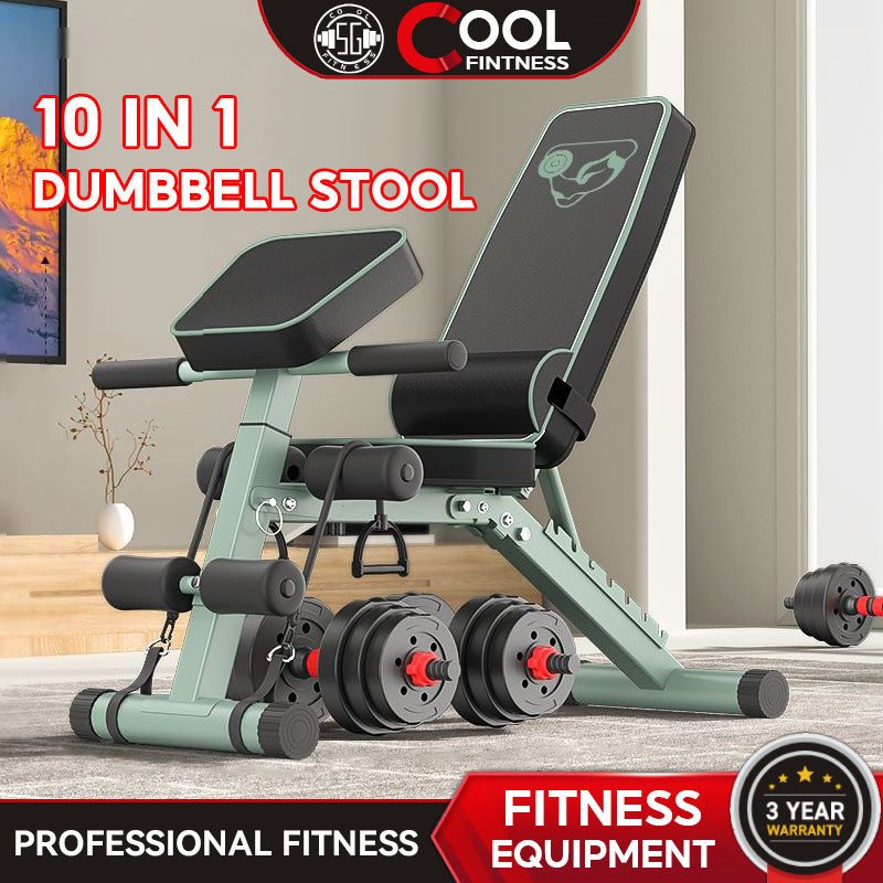 Dumbbell stool, multifunctional sit up, push up training bench ...