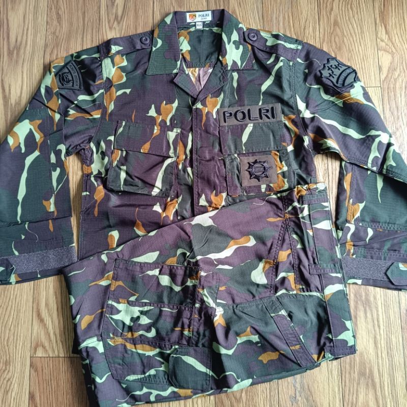 in stock Latest PDL Striped Tactical Brimob Uniform for 2023 | Shopee ...