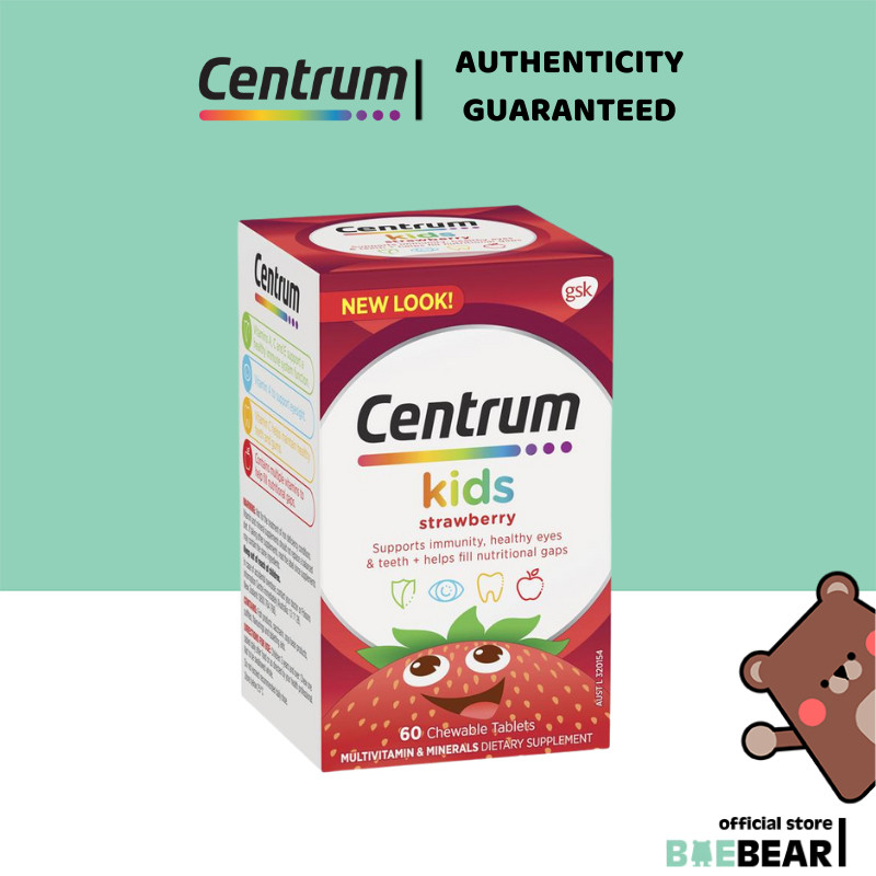 [Authentic] (EXP:12/24) Centrum Kids Multivitamin 60 Kids Strawberry ...