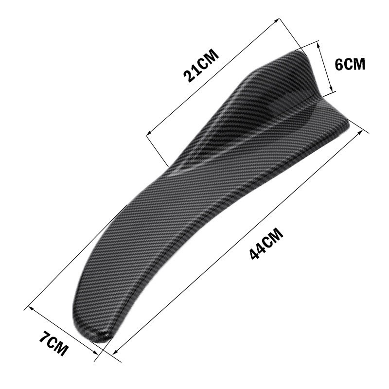 1 Pair Universal Black/Car Carbon Fiber Screen Car Bumper Splitter ...