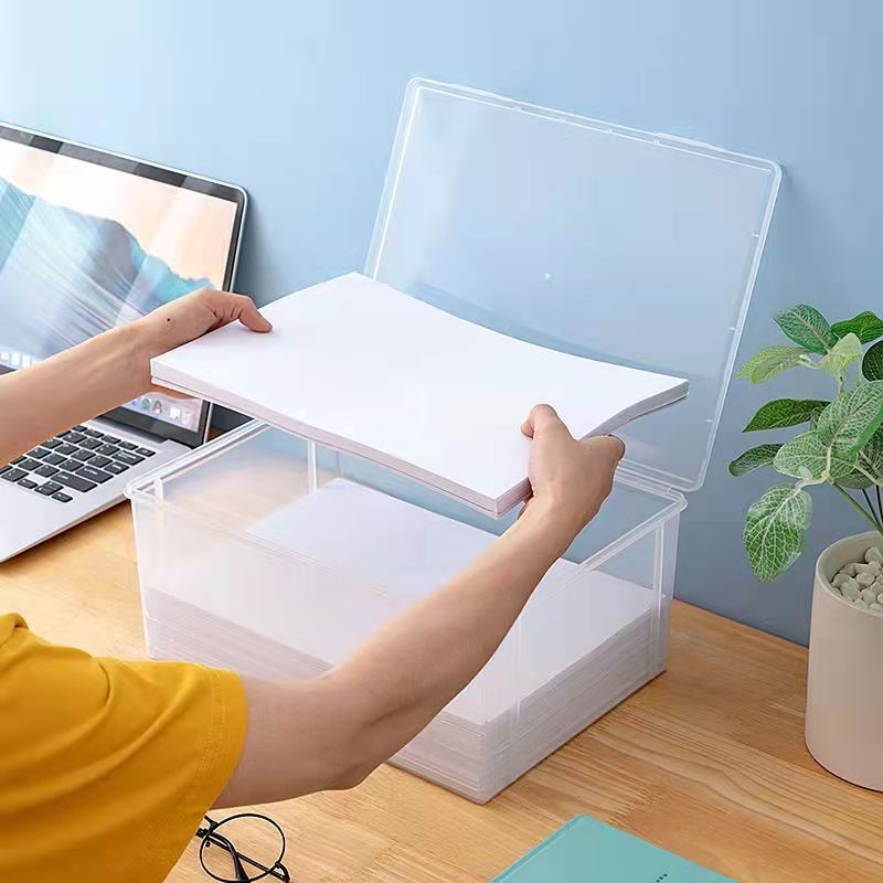 Transparent A4 File Classification Certificate Storage Box Drawer ...