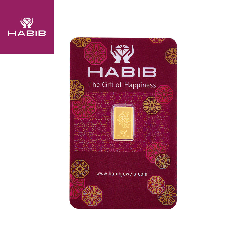 HABIB 2.5g 999.9 Gold Bar - Manufactured By LBMA Goods Delivery Refiner ...