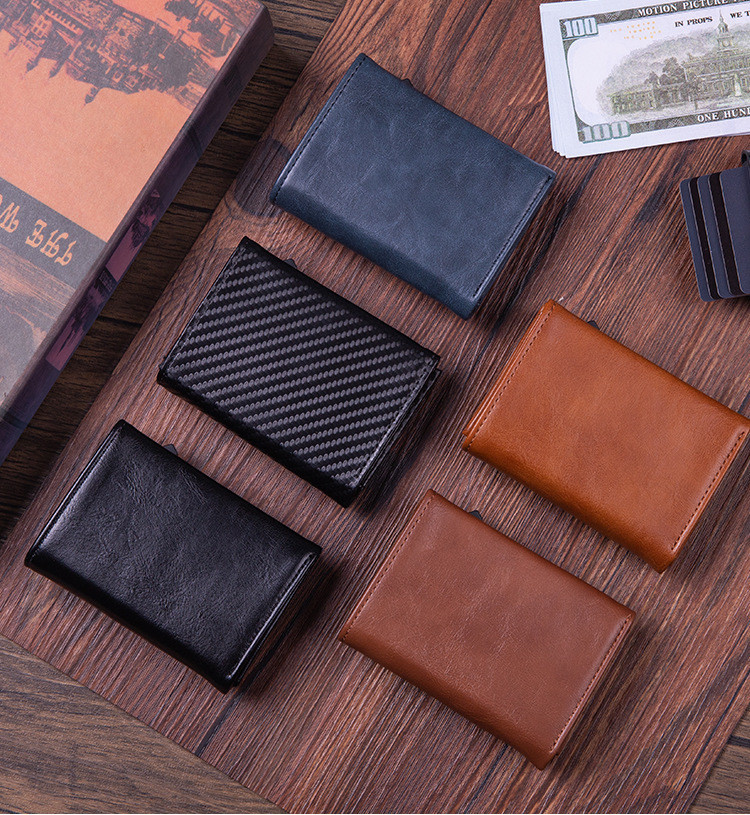 TC BW-127 Magnet Closure Leather With Premium Side Push Pop Up Card ...