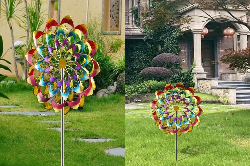 Vip Colorful Wind Spinner Metal Wind Spinner Metal Flower Wind Spinner ...