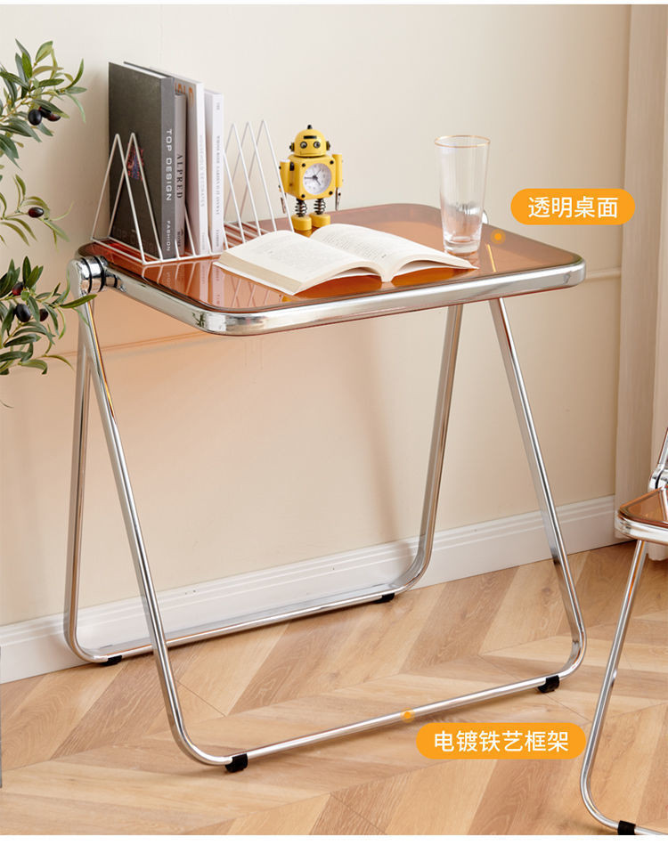 Ins Folding Table Influencer Transparent Portable Acrylic Table ...